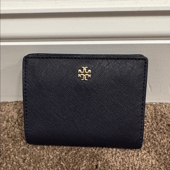 Tory Burch | Bags | Tory Burch Black Snap Wallet Card Holder | Poshmark